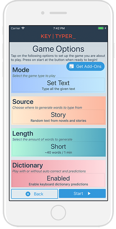 KeyTyper - Mobile Typing Game